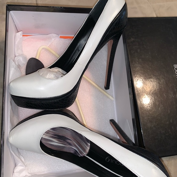 Boutique 9 | Shoes | Twotone Platform Leather Heels | Poshmark